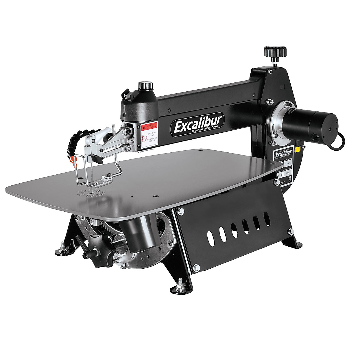 EXCALIBUR 21" Scroll Saw - 1.3A Variable Speed Woodworking Saw with Tilting head & Foot Switch Controller - EX-21