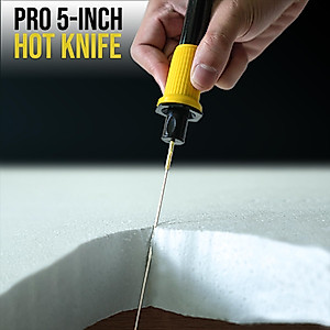 Perfect Mini Electric Hot Foam Cutter 3 in 1 Kit - Guritta Hot Wire Styrofoam Cutting Knife, Heated Foam Carving Sculpting Tool, 100-240V Stainless Steel Wire Bowl Cutting Pen Engraver Tips