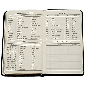 Graphic Image 5 Inch Leather Bound Pocket Address Book, Genuine Calfskin Leather, 750 Entries, British Tan