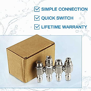 J Rod Tip 4 Way J Rod Pressure Washer Nozzle for 4 GPM Pressure Washer and Soft Wash Tip, with 4 Way Jrod Tip Holder, 1/4" Jrod Tip Quick Connect