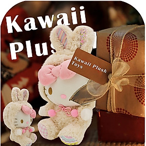 COAQAC Kawaii Cartoon Bunny Cross-Dressing Series Plush,Rabbit Stuffed Cute Soft Doll Toys, Plush Pillow Stuffed Animals Toy Birthday Gifts for Girls Kids