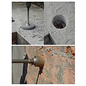 BINOTA Concrete Hole Saw, Kit 40 55 80 100 110 130 MM, Arbor SDS Plus and MAX 300mm, for Masonry Cement Wall Brick Sands Stone Sable-Rock Self-Leveling