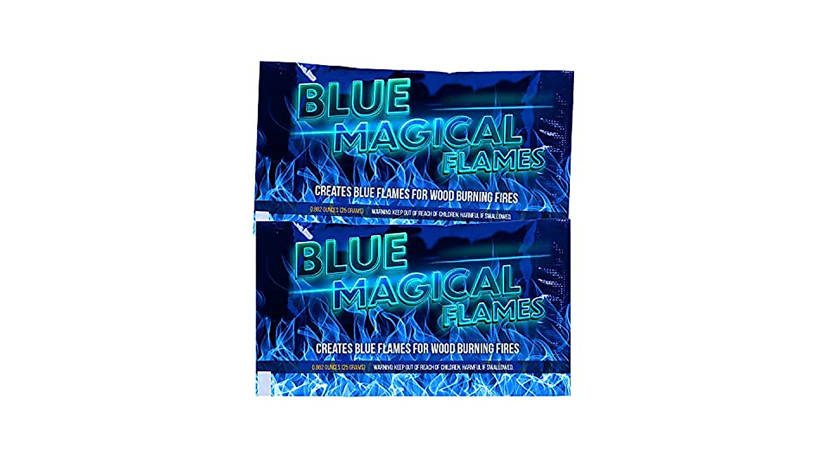 Create Vibrant Blue Flames for Fire Pits - Magical Flames 25 Pack