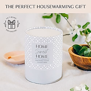 Home Sweet Home Candle | Housewarming Gift with Gift-Ready Packaging | House Warming Presents for New Home | New Home Gifts for Home | Housewarming Gifts for Women | New Home Gifts | New Home Candle