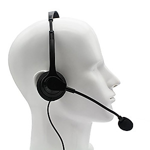 Over-Head Earpiece/Headset with Boom Mic &VOX for Midland/Alan GMRS/FRS GXT250 GXT1000VP4 LXT500VP3 LXT380 LXT118 2 Two Way Radios 2-pin Jack