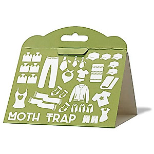 Clothes Moth Traps 6 Pack | Child and Pet Safe | No insecticides | Premium Attractant | Protect Clothes, Sweaters, Wool, Carpet | Safe Moth Killer