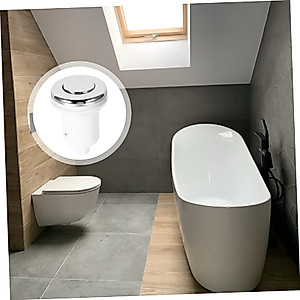 DOITOOL Convenient Air Button 2 Pcs Pneumatic Start Button Massage Bathtub Pneumatic Button Bath Buttons Sink Fittings Garbage Disposer White Shower Tray Food Child Silicone Gasket