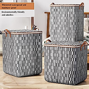 180L Large Storage Bags,Clothes Storage Bags With Zipper, Foldable Closet Organizer Storage Containers With Durable Handles Thick Waterproof For Clothing, Blanket, Comforters, Bed Sheets,Toys,Pillows