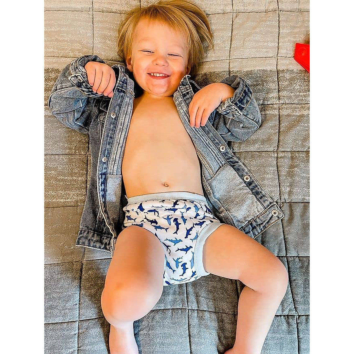 BIG ELEPHANT Toddler Potty Training Underwear - Baby Boys Cotton Toilet Training Pants 10 Pack, 4T