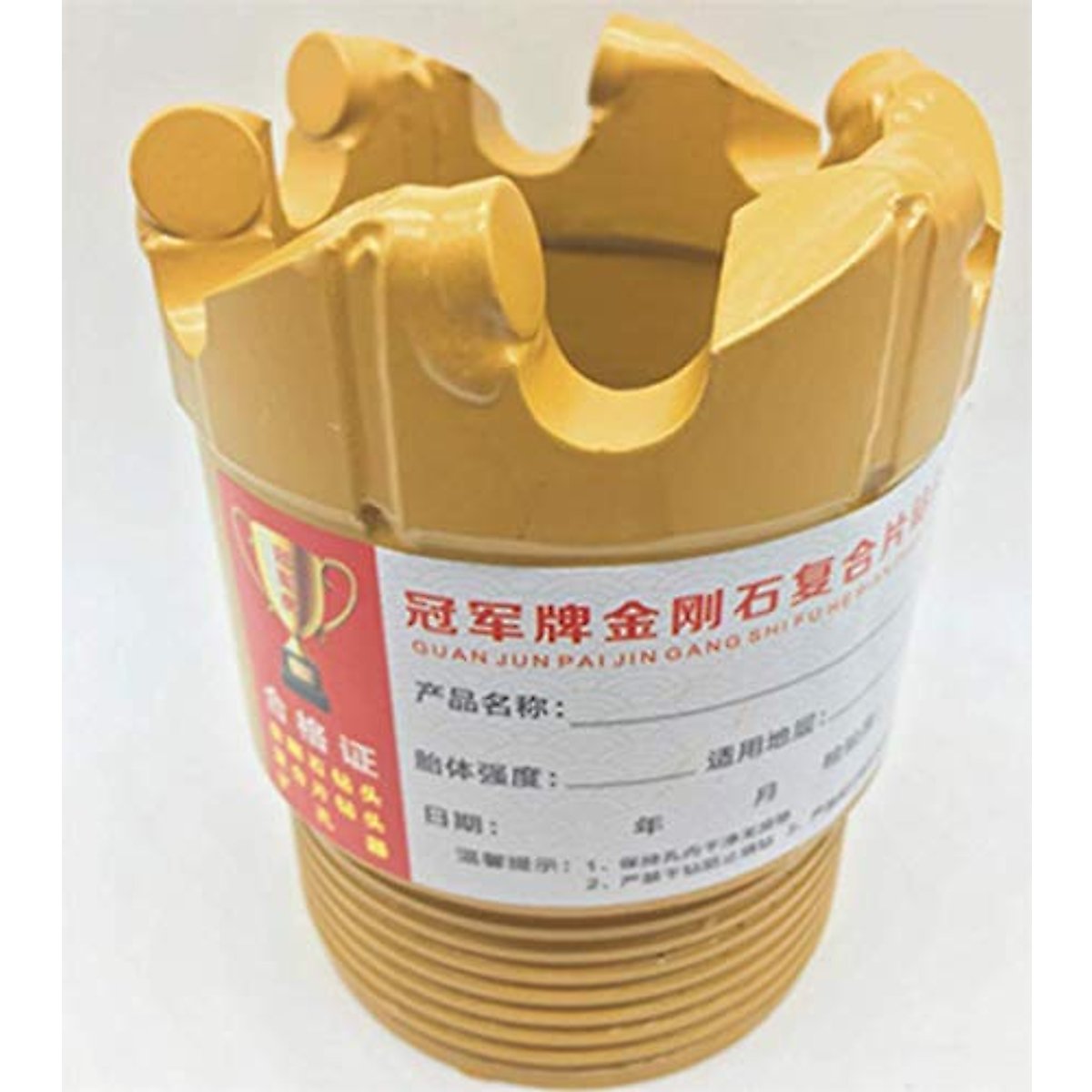 LANTAO Coreless Drill Bit Well Drilling PDC Drag Bit for Mining Drilling Bit Geological Exploration Coal Mining (diametor 75mm)