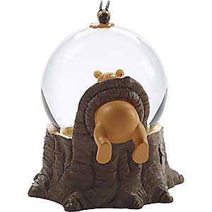 Precious Moments, Disney Showcase Winnie The Pooh Musical Snow Globe, For The Love Of Hunny, Resin/Glass, #171708 , Brown