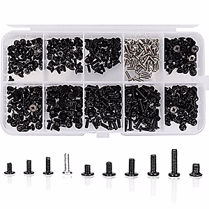 OPYTR Screw Anchors 500Pcs M2 M2.5 M3 Laptop Notebook Computer Screw Kit Set Anchors