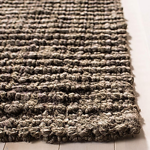 SAFAVIEH Natural Fiber Collection Area Rug - 9' x 12', Brown, Handmade Chunky Textured Jute 0.75-inch Thick, Ideal for High Traffic Areas in Living Room, Bedroom (NF447D)