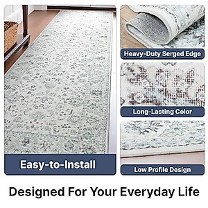 Well Woven Elle Basics Silk Ivory 2'x3' - Non-Slip Rubber Backed Washable Modern Vintage Area Rug for Bedrooms, Kitchens & Entryways - Easy to Clean & Durable