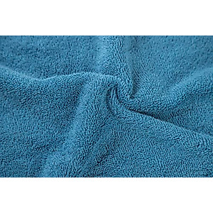 Babiclean Towel Set Absorbent Light Weight and Fast Dry Washcloth Quick Dry Bathroom Hand Towels Durable for Hotel, Spa, Salon and Gym (Hand Towel, Blue)