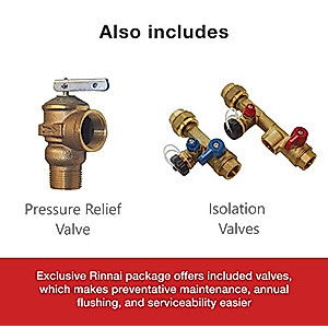 Rinnai RL94eP Non-Condensing Propane Tankless Water Heater, Outdoor Installation, Up to 9.8 GPM