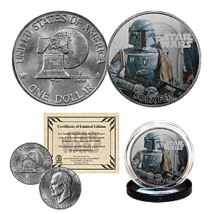 Boba Fett - Star Wars Officially Licensed 1976 Eisenhower IKE Dollar U.S. Coin