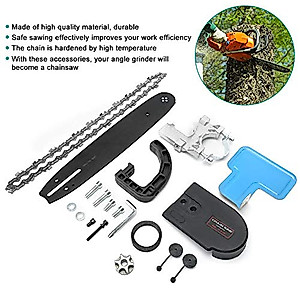 11.5 Inch Chainsaw Converter Adapter Set Chain Saw Angle Grinder to Chain Saw Garden Woodworking Tool