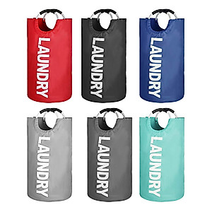 EPICORD 82L Large Laundry Basket (6 Colors), Collapsible Fabric Laundry Hamper, Foldable Clothes Bag, Folding Washing Bin (Black)