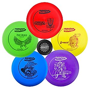 Innova Disc Golf Starter Set –Colors May Vary 160-180g – Disc Golf Putter, Disc Golf Driver, Mid-Range, Frisbee Golf Disc Set, Beginner Disc Golf Set