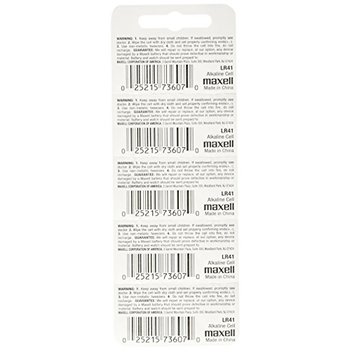 50 Pack Maxell LR41 AG3 192 button cell battery "NEW HOLOGRAM PACKAGE 0%Hg Mercury Free" "