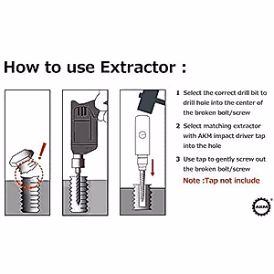 AKM Hand Manual Reversible Impact Driver Set Extractor-26 PCS Impact Screwdriver S2 Steel Hex Phillips Slotted Screwdriver Bits Much More Durable Disengage Rusted Fasteners or Frozen Bolts