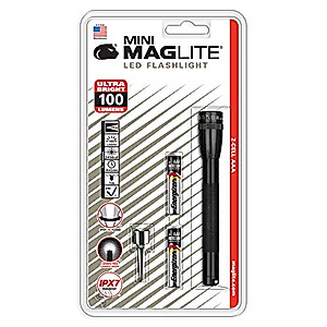 Maglite Mini LED 2-Cell AAA Flashlight Black - SP32016
