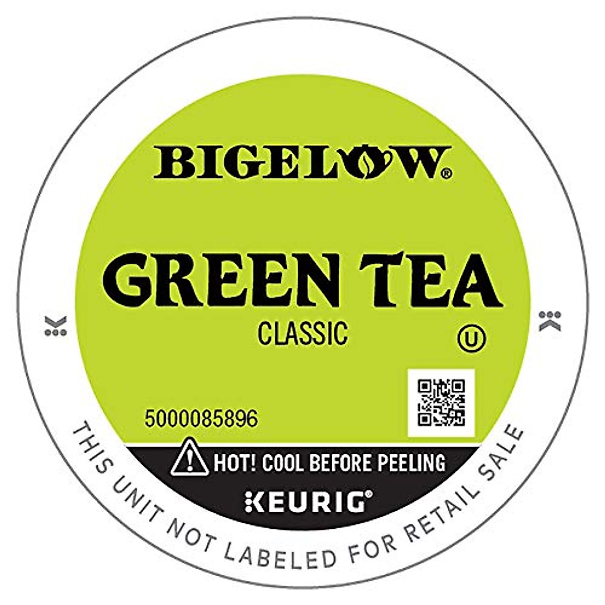 Bigelow Green Tea Keurig K-Cup Pods, Caffeinated, 12 Count (Pack of 6), 72 Total K-Cup Pods