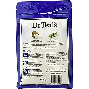 Dr Teal's Epsom Salt Soaking Solution with Eucalyptus Spearmint, 48 Oz (Packaging May Vary)