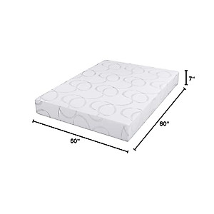 Sleeplace 7 inch Memory Foam Mattress -02，Queen (SVC07FM02Q-1)