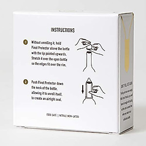 Big Betty - Pinot Protector Wine Bottle Stoppers - 100% Food Grade Nitrile Bottle Stoppers for Wine & Beverage Glass Bottles, Funny & Functional Novelty Gift for Wine Lovers - 6 Pack - Gold