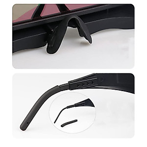 OhMill Solar Auto Darkening Welding Goggles Panoramic Anti-glare PC Glasses Welder Safety Glasses Mask Protect Eyes from Harmful Rays