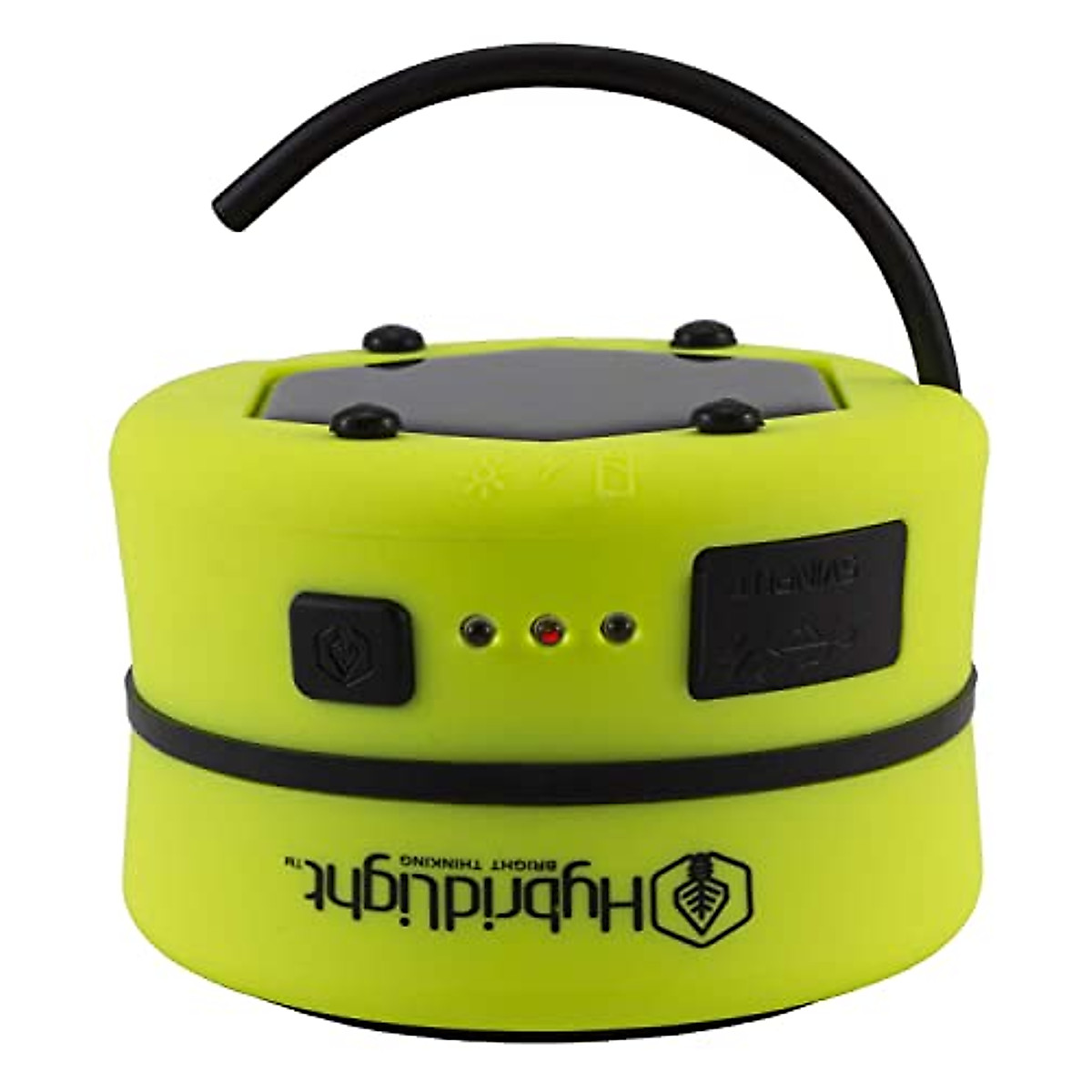 Hybridlight Solar Rechargeable Lantern/Cell Phone Charger. 150 Lm. Built In Solar Panel, Hi-Vis Yellow