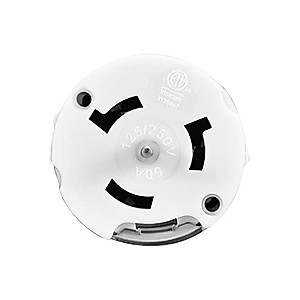 ICARERCASE 50 Amp Generator Plug，50 Amp Generator Connector (Female), 125/250 Volt @ 12,500 watts, CS6364, Black