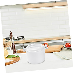 BRIGHTFUFU Small Steamer rice cooker pasta cooker microwave bowl with lid microwave safe steamer microwave food container Mini Microwave Oven