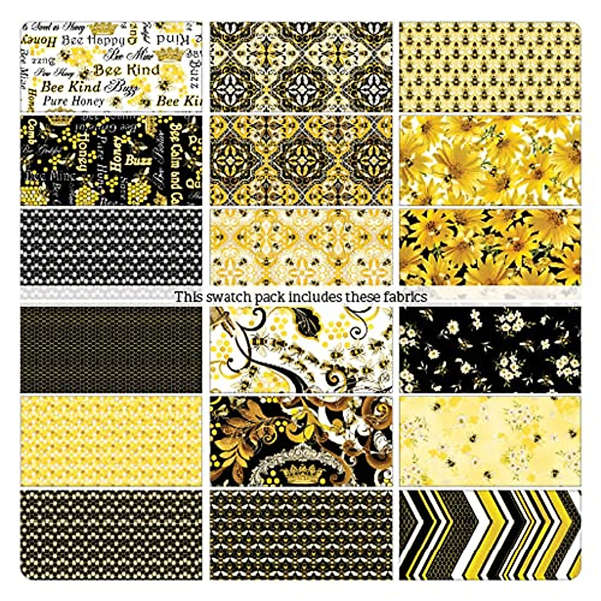 Kanvas Studio Buzzworthy 10X10 Pack 42 10-inch Squares Layer Cake Benartex