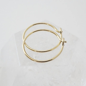 HONEYCAT Small Everyday Hoops in Gold, Rose Gold, or Silver | Minimalist, Delicate Jewelry (Small/Gold)