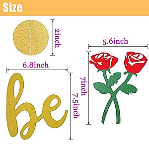 Be Our Guest Gold Sign Banner, Reception Banner for Beauty And The Beast Party Bridal Shower Favor Supplies for Wedding Engagement Bachelorete Party Baby Shower Birthday Party Housewarming Decorations