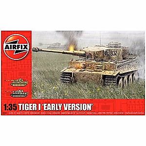 Airfix Tiger I 'Early Version' 1:35 WWII Military Tank Armor Plastic Model Kit A1363