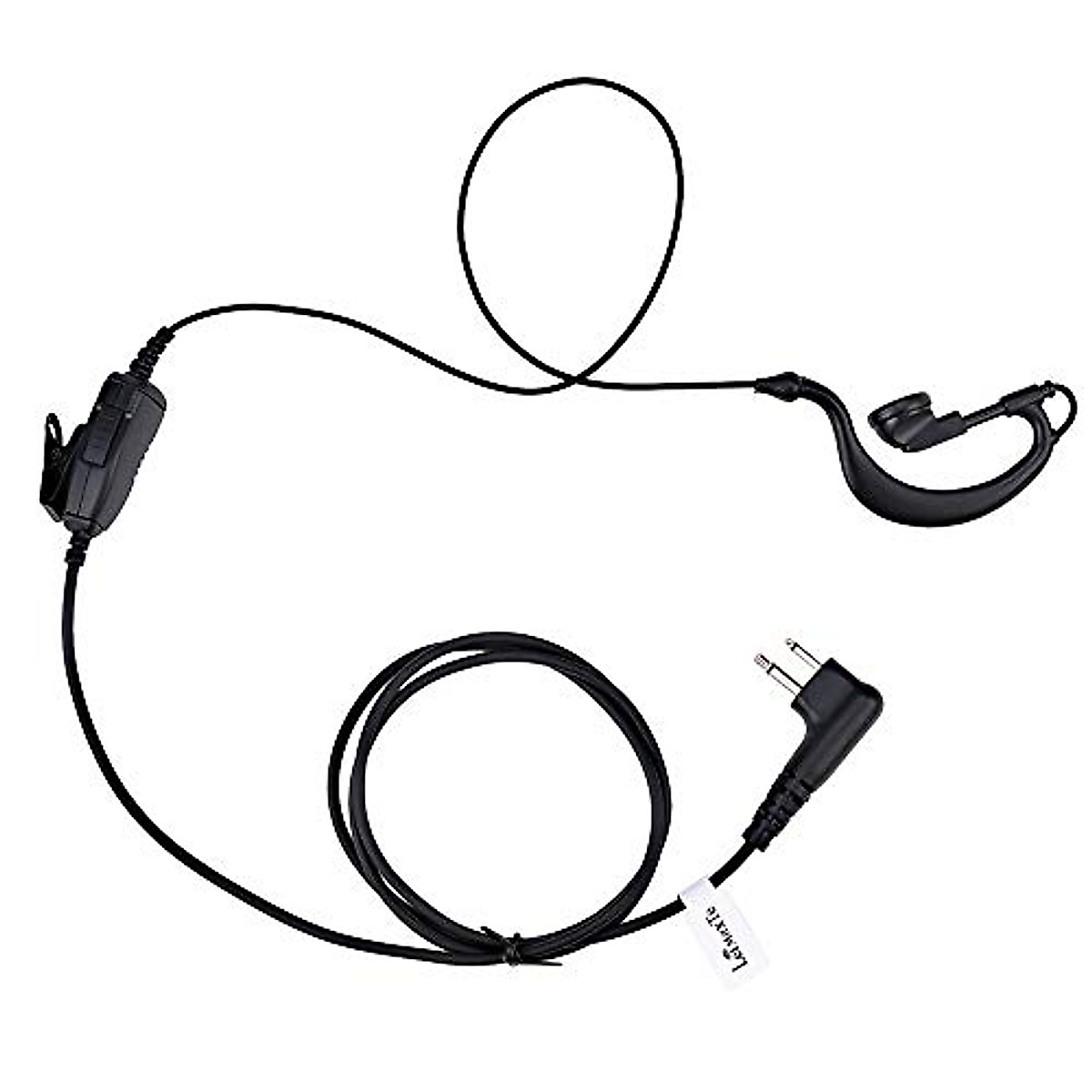 LEIMAXTE RDU4100 Earpiece,Compatible with Motorola RDM2070D CLS1110 CLS1410 CP185 CP200D 2 Way Radio with Mic PTT Walkie Talkie Headset Security Acoustic Tube Surveillance Headphone G Shape