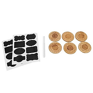 Wood Lids, Wood Lids Yogurt Jar Lids Wooden Lids Cover Airtight Kitchen Containers Lids for Storage Jars Wood Lids with Silicone Sealing Circle