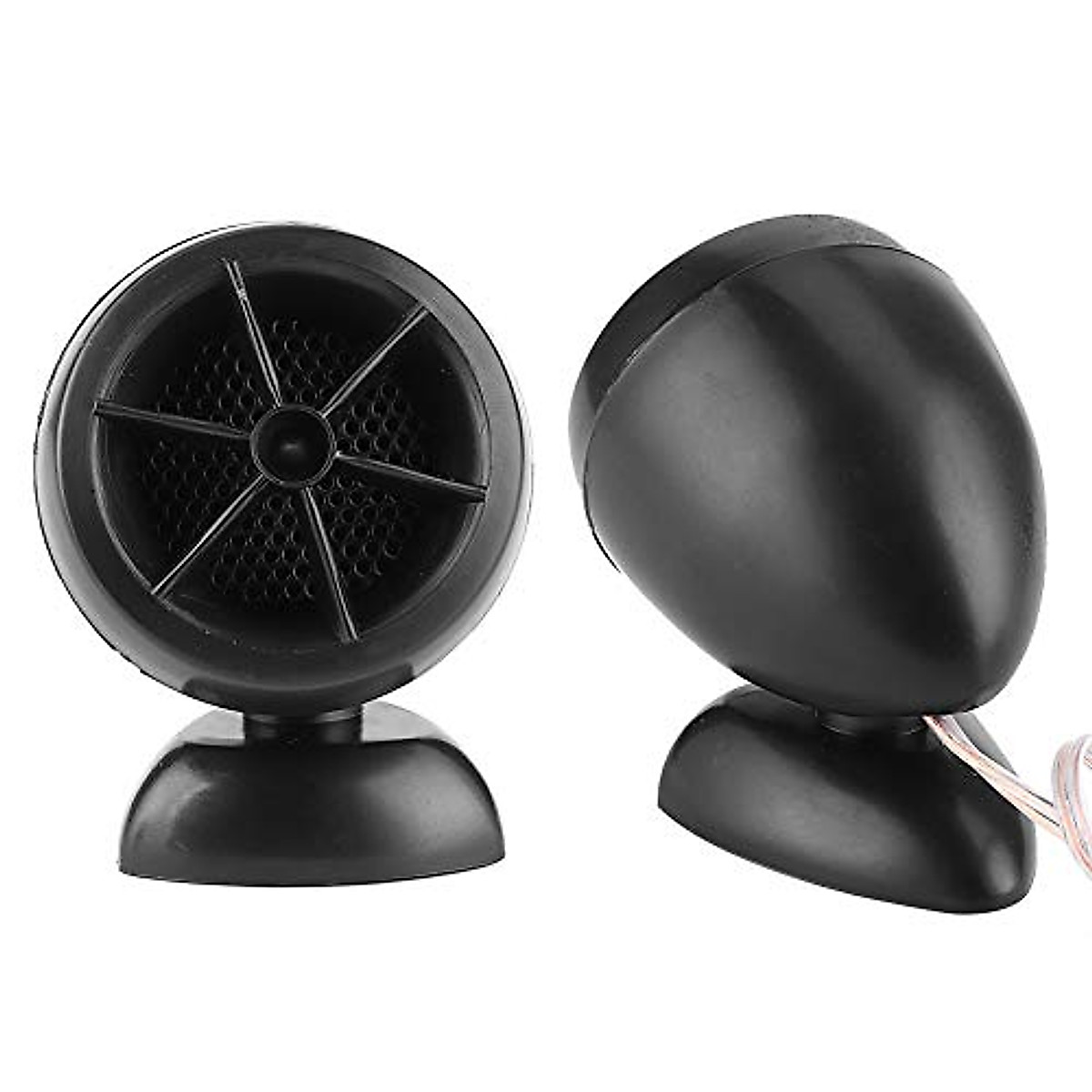 Yctze Car Tweeter 1200W 12V Tweeter Mini Horn Music Dome Loudspeaker for Car Audio System(Black) for tweeters for car Audio Competition tweeters for car Audio Tweeter Speakers for car Audio tweeters