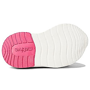 Native Shoes Kids Pheonix Sugarlite Sneakers for Toddler - Man-Made Upper with Cushioned Insole, Slide Closure, and OutsoleSherbert Blue/Shell White/Hollywood Pink 10 Toddler M