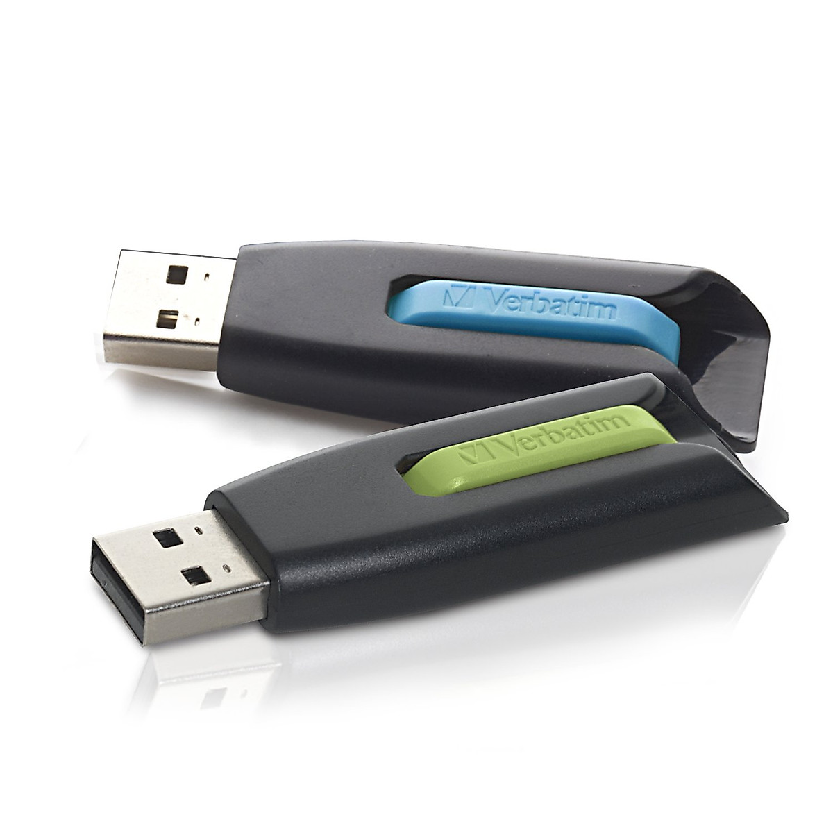 Verbatim 32GB Store 'n' Go V3 USB 3.0 Flash Drive - 2pk - Blue, Green