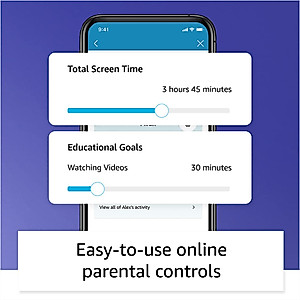 All-new Amazon Fire HD 8 Kids Pro tablet, 8" HD display, ages 6-12, 30% faster processor, 13 hours battery life, Kid-Friendly Case, 32 GB, (2022 release), Hello Teal