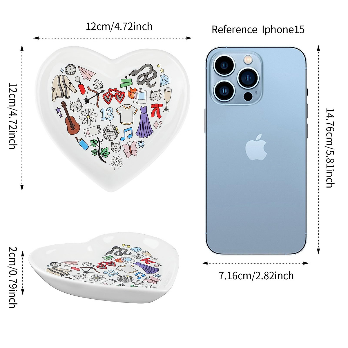 Sincerez Ring dish - gift, Music Merch, Singer Merchandise-Jewelry Dish for Rings, Necklaces, Earrings