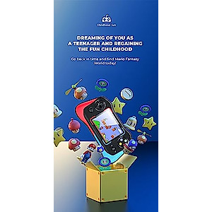 Yooya Handheld Game Console for Kids Adults, 3.5'' LCD Screen Retro Handheld Video Game Console, Preloaded 500 Classic Retro Video Games with Rechargeable Battery, Support 2 Players and TV Connection