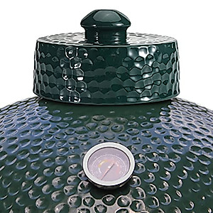BONPAZ Big Green Egg Ceramic Damper Top Replacement Parts, Big Green Egg Rain Cap - Great for Medium, Large, X-Large Big Green Egg, Must-Have Green Egg Chimney Cap Accessories, Heavy-Duty Ceramic
