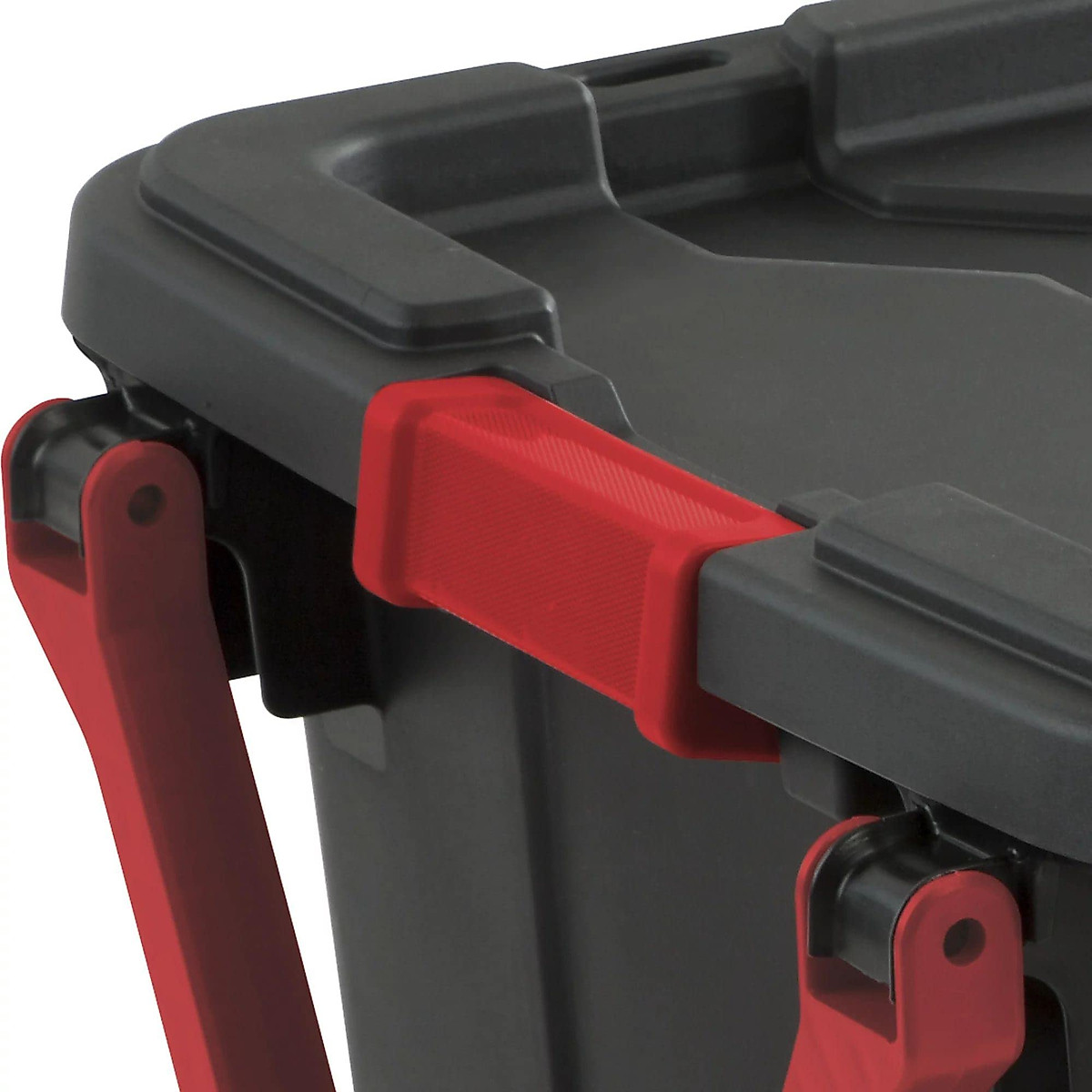 PZCXBFH 40 Gallon Wheeled Plastic Storage Bin; Black; Set of 2