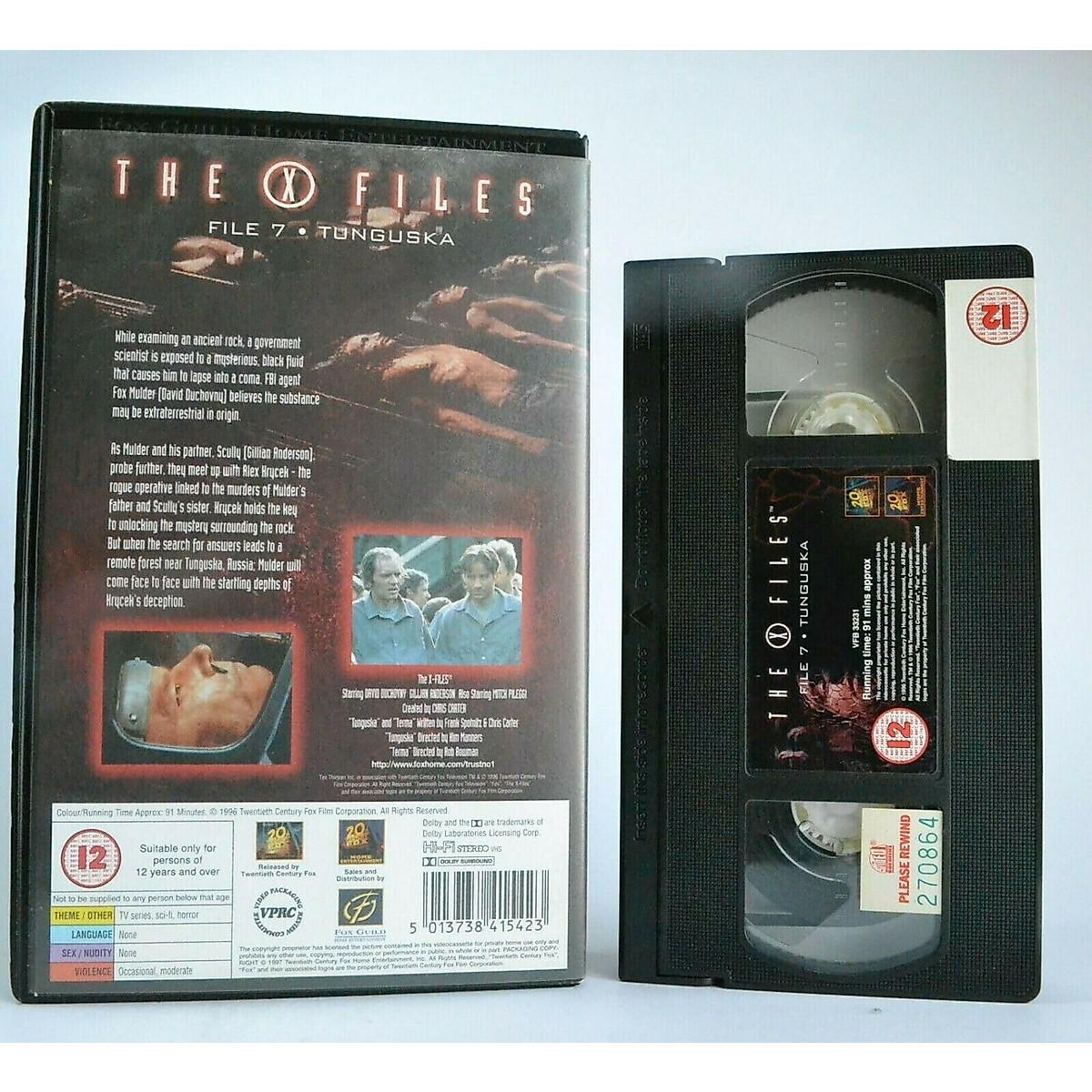 The X-Files: Tunguska (1996) - Sci-Fi TV Series - Large Box - Ex-Rental - VHS